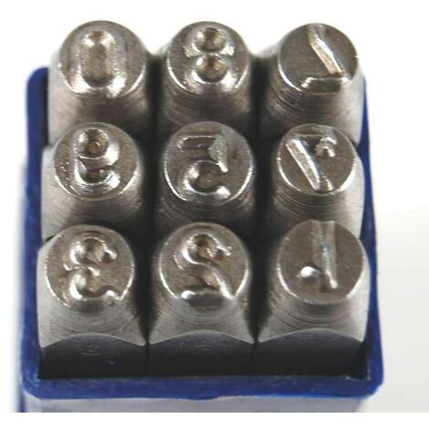 Letter and number punch sets