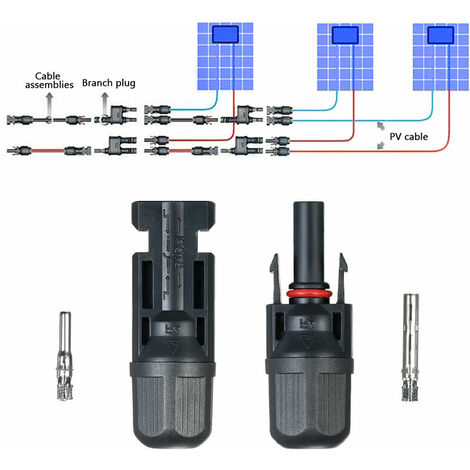 Solar panel connectors