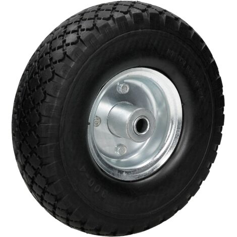 10" Rueda de carro goma maciza de repuesto PU color negro 260x85 mm 3. ...