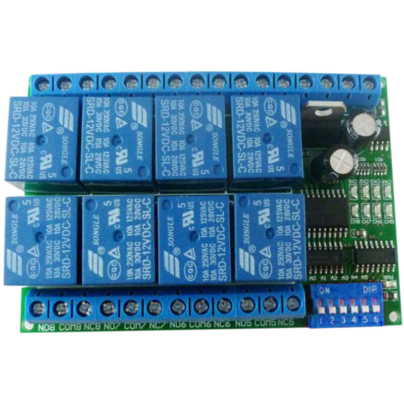 R4d1c32 12V 32 Channel Din Rail Rs485 Controller Modbus Rtu Protocol ...