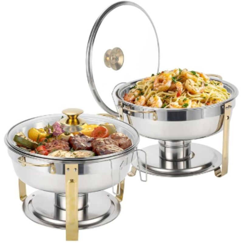 Preisvergleich für 2-tlg Speisenwärmer Chafing Dish Speisenwärmer Set ...