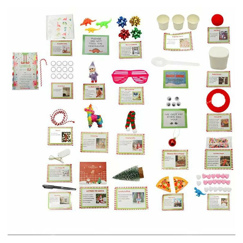 Elf Gift Set Teacher Classroom Elf Kit: 12 Days Of Christmas Activities ...