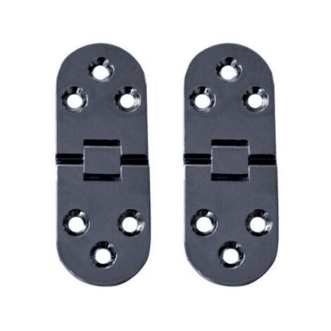 1 Pair Recessed Flap Hinge Adjustable Concealed Flat Hinges Downward ...