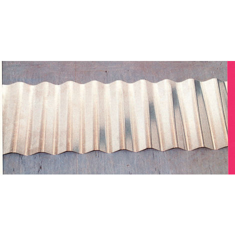 LAMIERA LISCIA ZINCATA ALTA 1 MT SPESSORE 0,3 MM PESO 2,3 KG/MT A ...