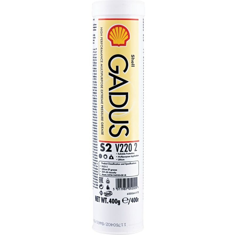 400G Gadus S2 V220 2 Gease - Shell Lubricants | SHELL LUBRICANTS | US
