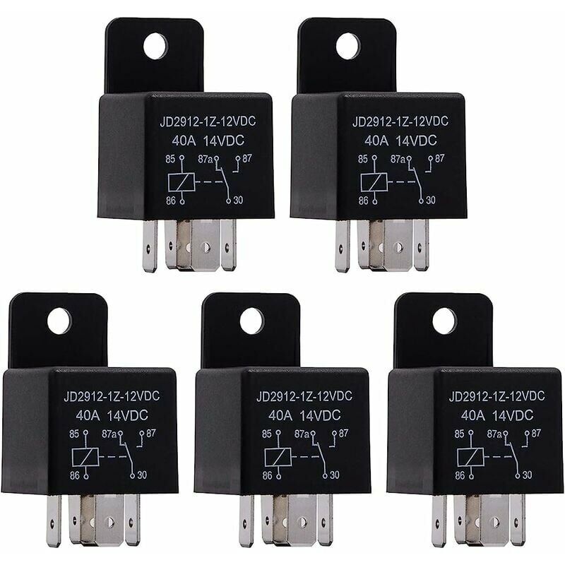Motor Relay 5 Pin 12V Coil 40Amp Spdt Model No.: Jd2912-1Z-12Vdc 40A ...