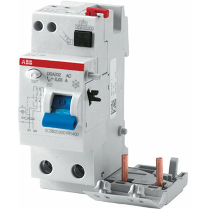 Blocco Differenziale Dda202 2P 63A 30Ma Tipo A 2 Moduli B427956 - Abb ...