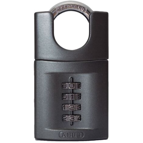ABUS Mechanical 158/50HB50 50mm Combination Padlock (4-Digit) Long ...