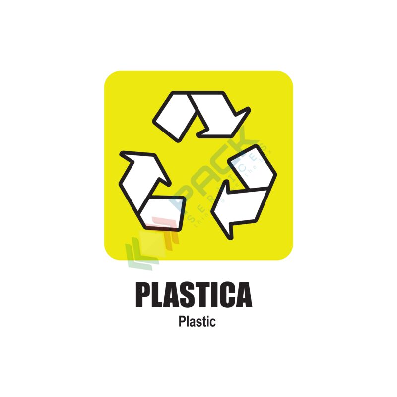 Adesivo Per Bidoni Raccolta Differenziata Carta - Blu | PACK SERVICES ...