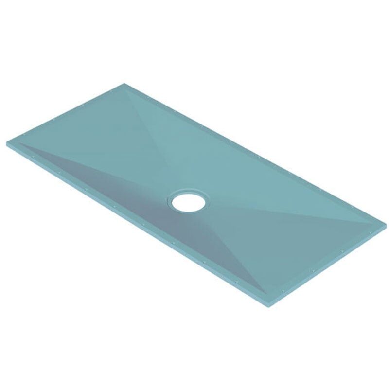 Akw Tuff Form Rectangular Wet Room Former With Tf75 Gravity Waste For ...