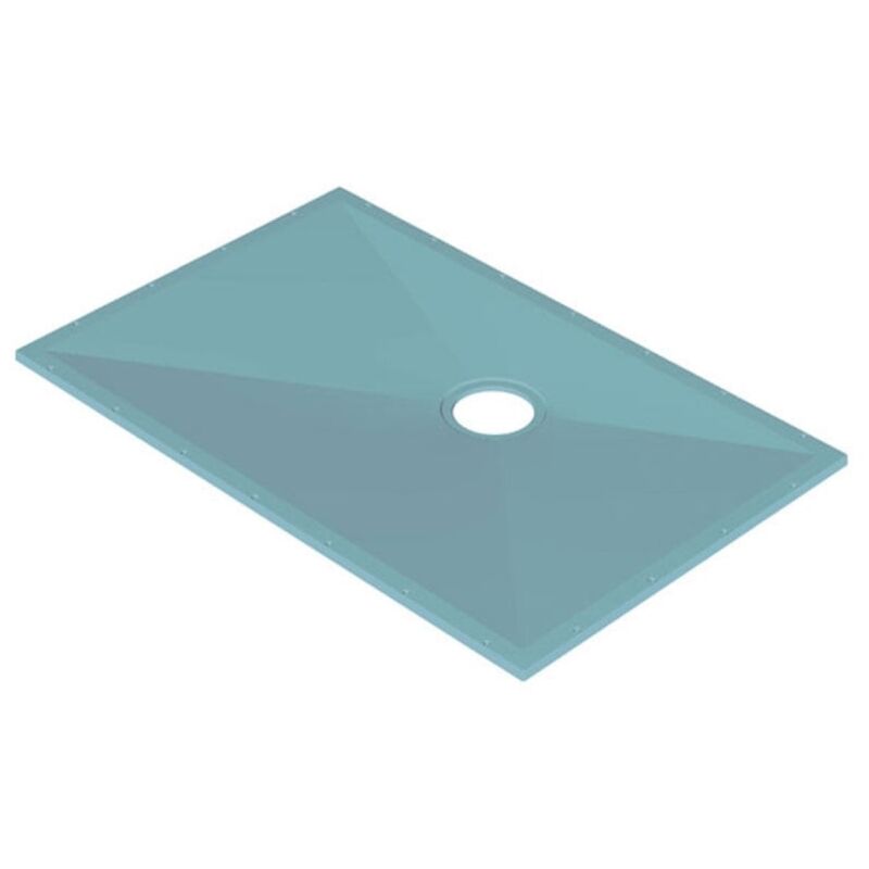 Akw Tuff Form Rectangular Wet Room Former With Tf75 Gravity Waste For ...