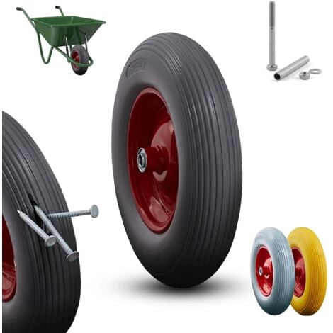 Roue de brouette et chariot de jardin