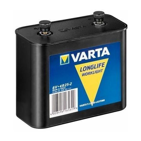 batteria e-block 6 volt 4r25-2 longlife varta luci ponteggio - W-48091