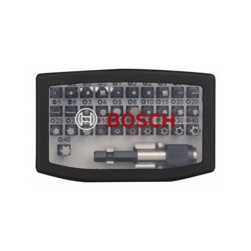 Bosch 32 teiliges Bit Set in robuster Box grau ( 2607017319 ) -