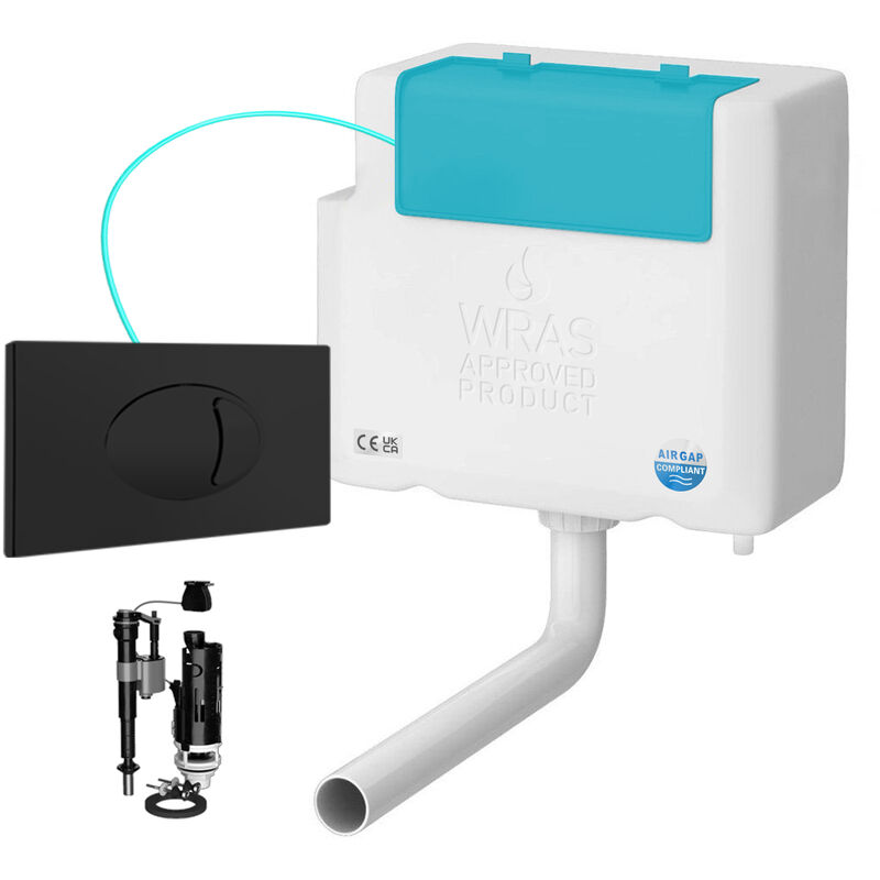 Cascade Concealed Dual Flush Wc Toilet Cistern + Rondo Black Plate ...