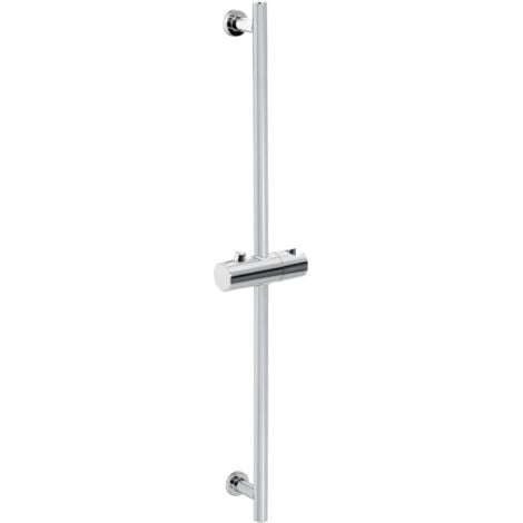 Bristan Chrome Brass Shower Riser Rail with Fixed Brackets - RRAIL01-C