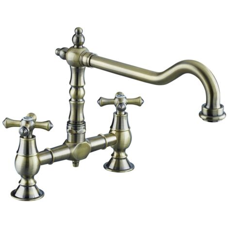 Dual lever kitchen taps