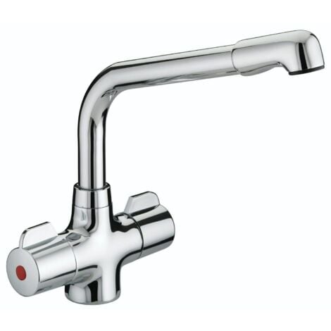 Dual lever kitchen taps