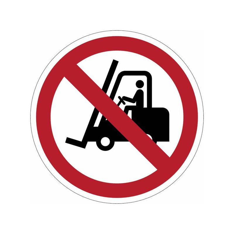 Cartelli Di Divieto Iso 7010 Vietato Il Transito Ai Carrelli Elevatori ...