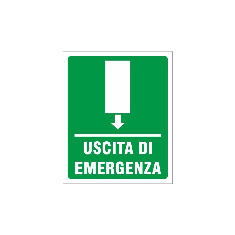 Eac - Cartello Segnaletico - Segnaletica Di Sicurezza Uscita Emergenza ...