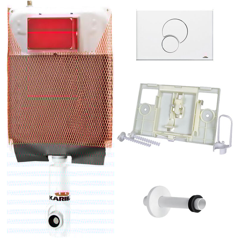 grohe cassetta scarico incasso wc con placca bianc | Grohe cassetta ...