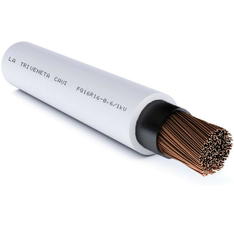 Cavi Al Metro Cavo Fg16r16 Unipolare Fg16 1 Conduttore Da 16Mmq Senza Giallo Verde Fg7-1X16 ...