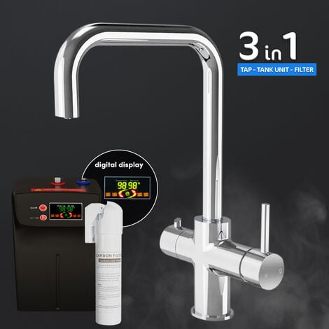 Dual lever kitchen taps