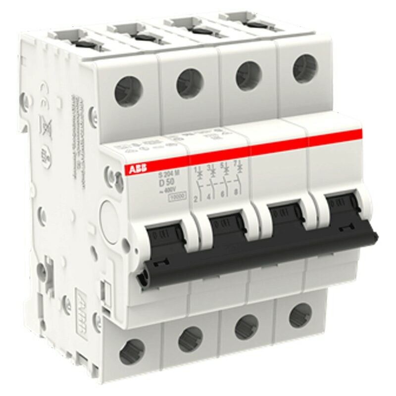 Circuito disyuntor ABB 4P 50A 10KA D 4M S204M S602013 - ABB S602013