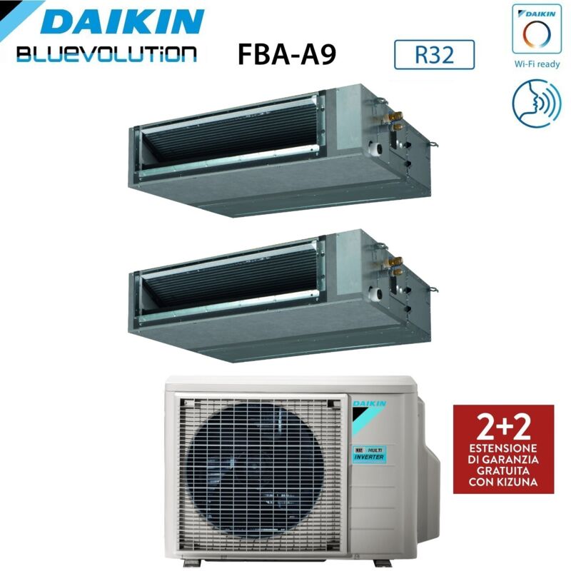 Climatizzatore Condizionatore Daikin Bluevolution Dual Split Canalizzato Canalizzabile Inverter ...