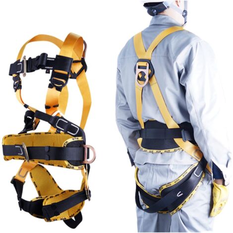 Fall Protection Harness, 5-Point Safety Harness Kit Full Body Tree ...