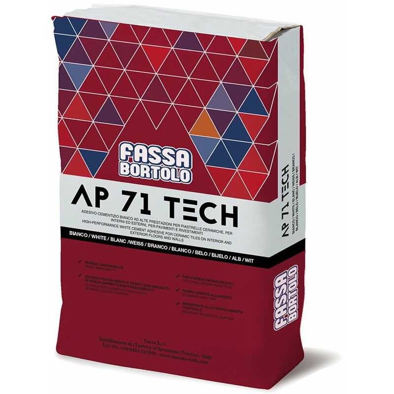 Fassa Bortolo - Ap71 Tech - Adesivo Monocomponente Antiscivolo Per ...