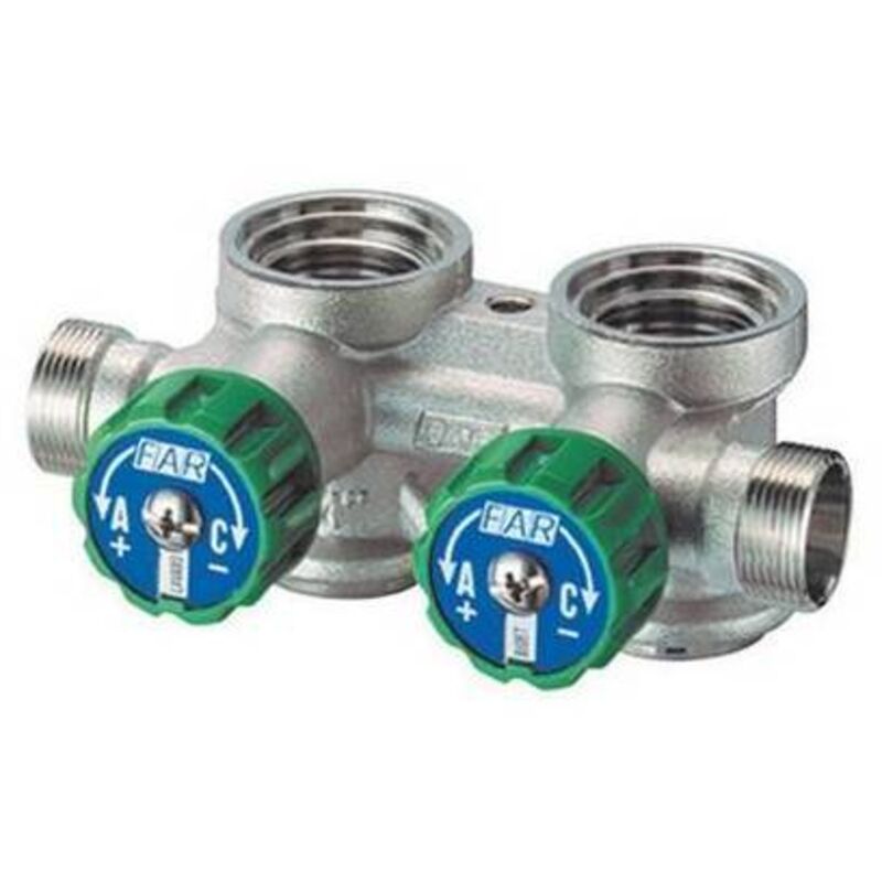 Collettore Complanare Componibile Con Valvole Cromate Destro (Far) | F.A.R. | US