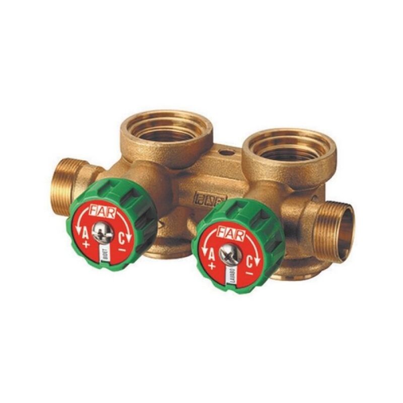 collettore complanare componibile con valvole crom | Collettore complanare componibile con ...