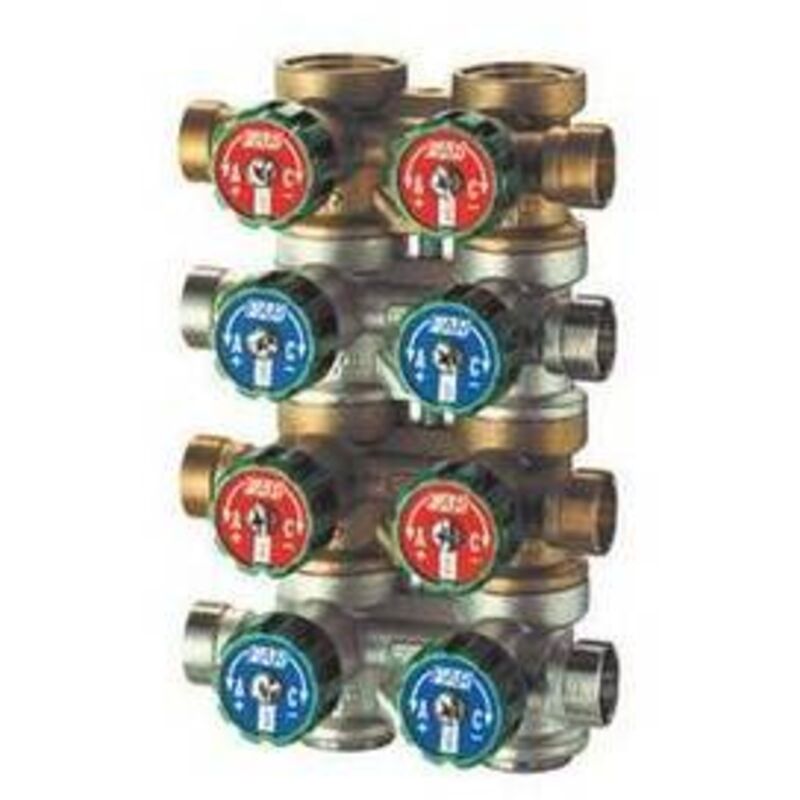 collettore complanare componibile con valvole crom | Collettore complanare componibile con ...