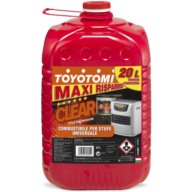 Combustibile Liquido Per Stufe - Toyotomi Clear - Da 20 Lt | ZIBRO | US