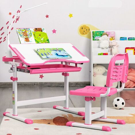 2 Seater Kids Set Table with Chairs Light Green Chalkboard MDF Pine ...