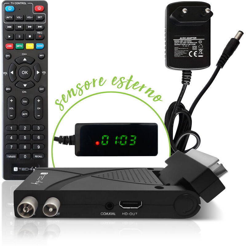 Decoder Ricevitore Digitale Terrestre Dvb-T/T2 H.265 Hevc 10Bit Usb ...
