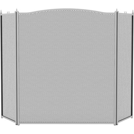 Marco Paul Folding Fire Screen 3 Panel Foldable Large Black Fire ...