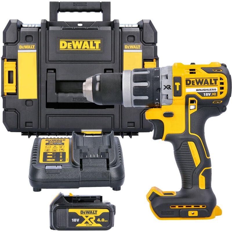 Dewalt Dcd796 18V Xr Brushless Combi Drill With 1 X 4.0Ah Battery, Charger & Dwst1-70703 Case ...