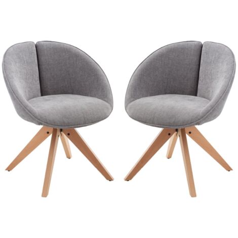 Set of 2 Dining Chairs Designer Side Chairs Wooden Home Office ...