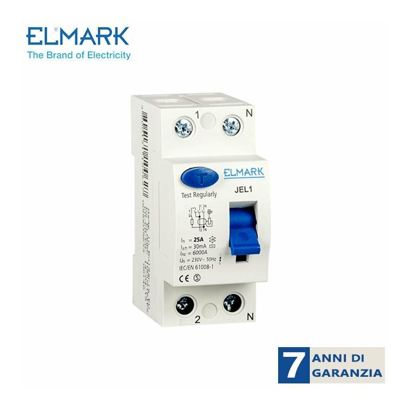 differenziale puro schneider 2p 25a 30ma ac 2 modu | Differenziale puro schneider 2p 25a 30ma ac ...