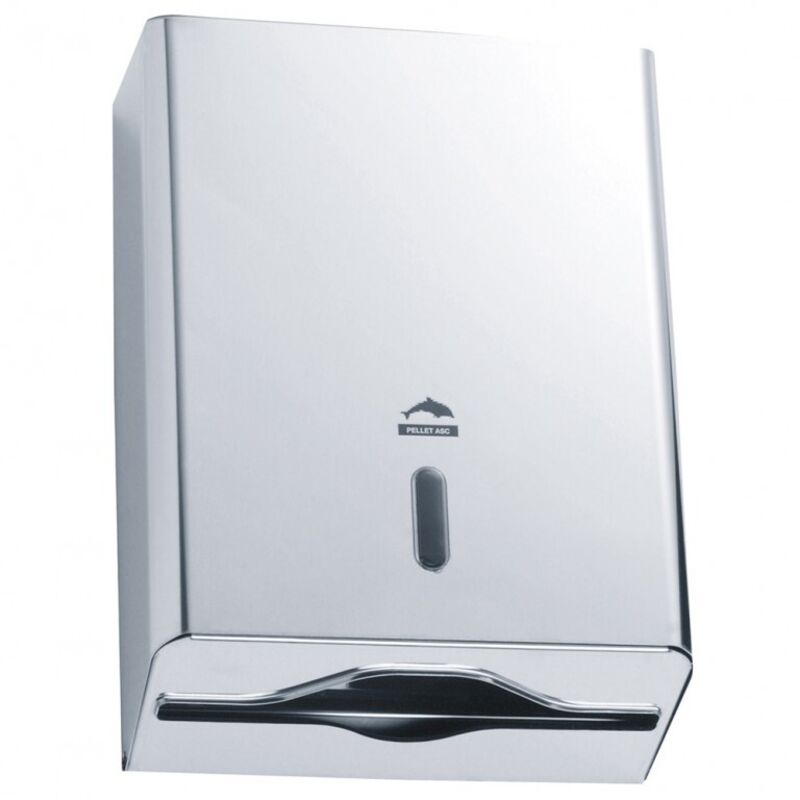 Distributeur papier essuie-mains - Inox - finition poli brillant - 878085