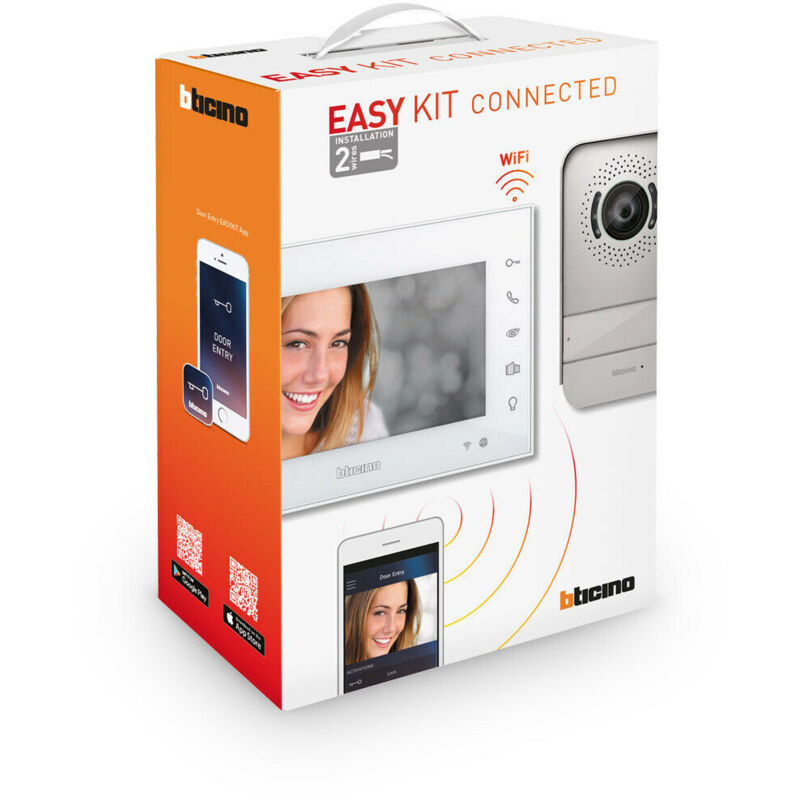 Bticino - Kit Videocitofono Bifamiliare Classe 100 Swing Bianco A ...