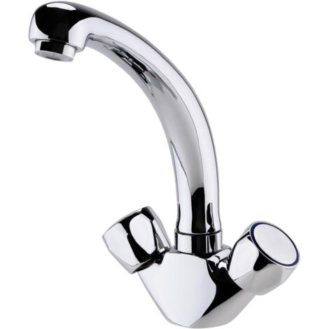 Dual lever kitchen taps