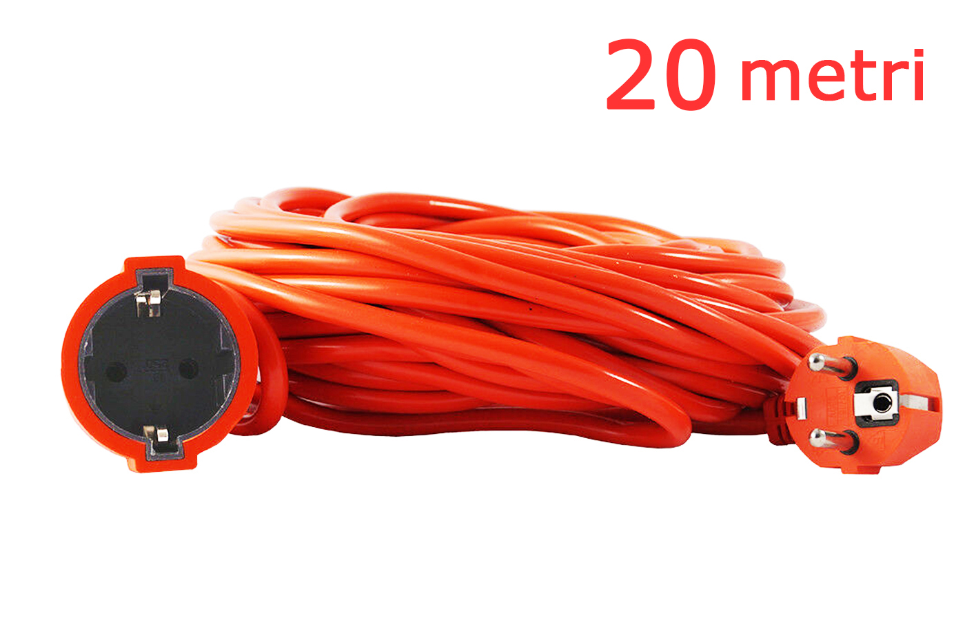 Cavo prolunga elettrica presa schuko maschio femmina 20 metri esterno ...