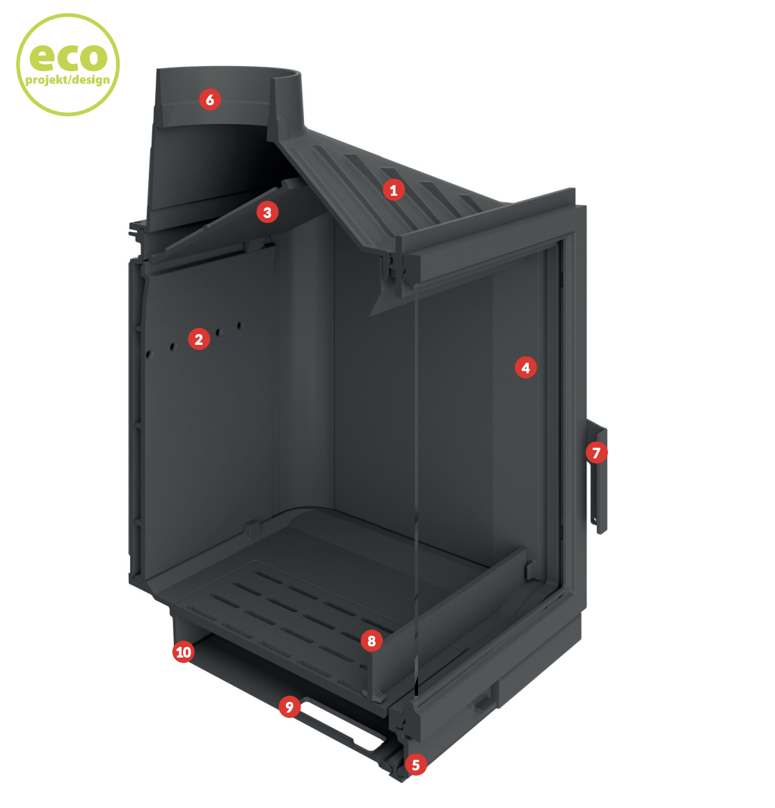 INSERT CHEMINÉE KFD ECO MAX 14 - Volet (insert cheminée): Sans ...