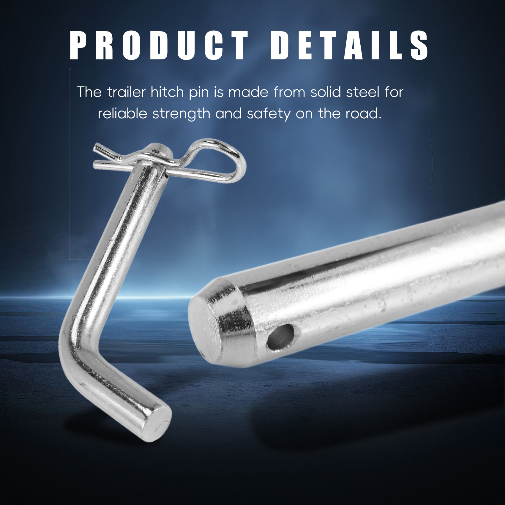 Trailer Hitch Pin and Clip 5/8-Inch Diameter Heavy Duty for 2 Inch ...