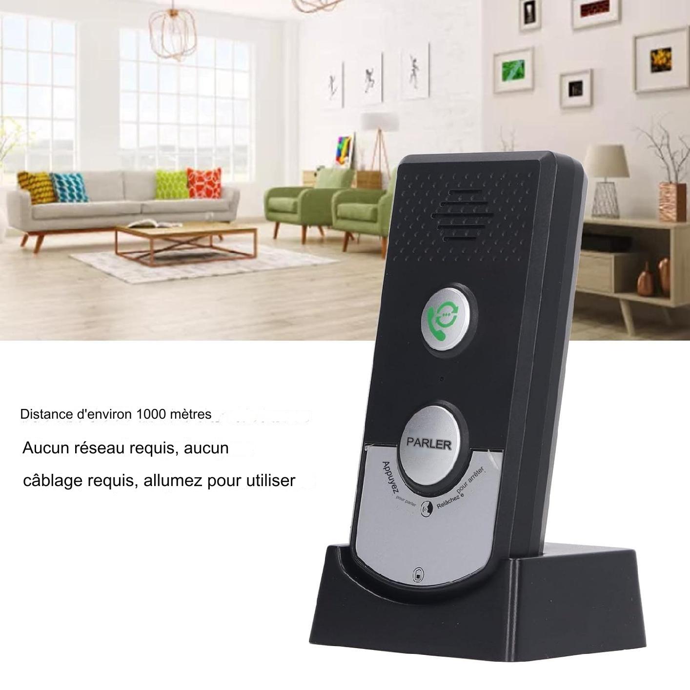 Pack Voice Intercom Doorbell, 1000M USB Charging Smart Wireless Call ...