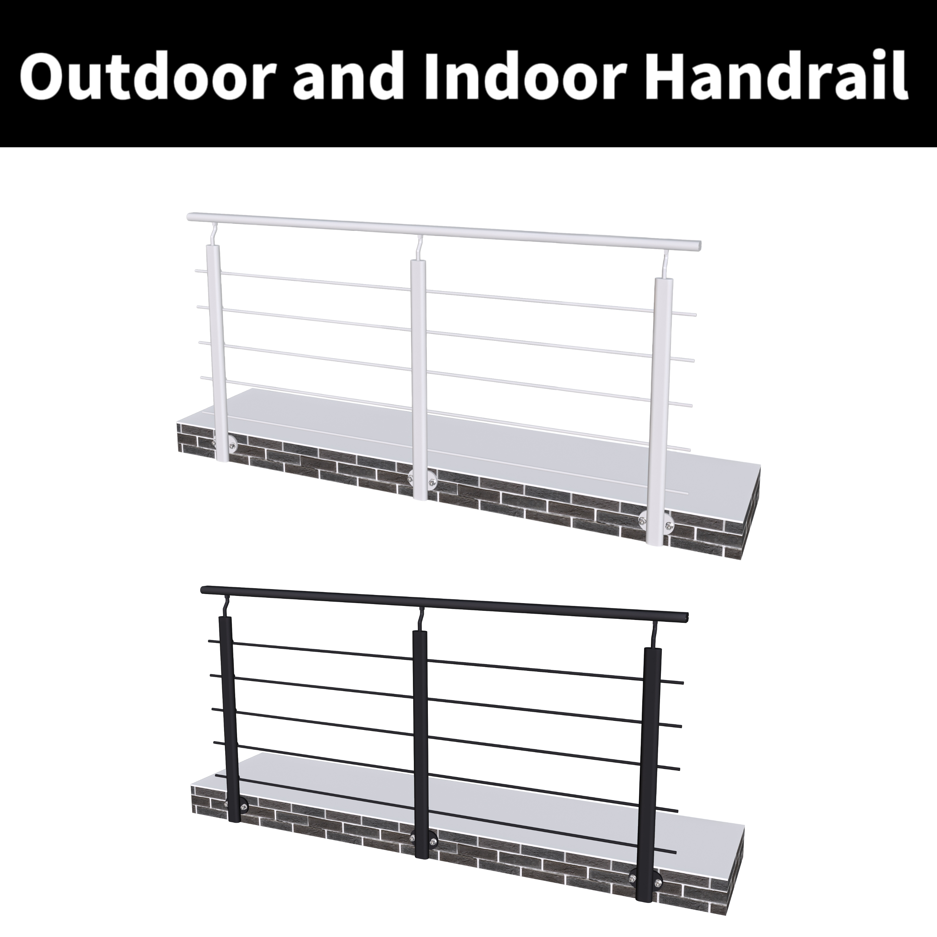 1m x 1m Angle Mobility Aluminium Handrail Adjustable suitable for Steps ...