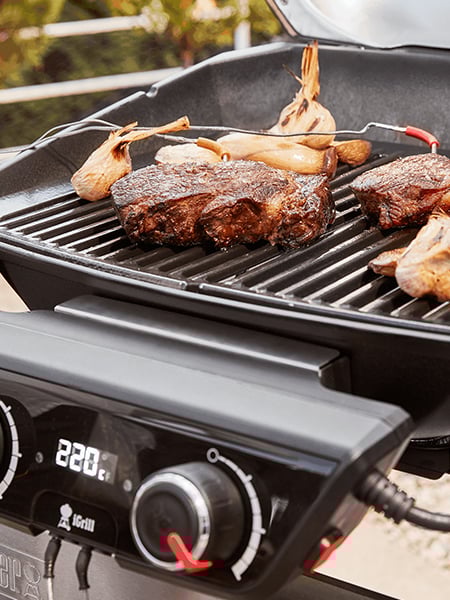 Barbacoa Eléctrica Weber Lumin Compact con soporte negro Cód. 91010853